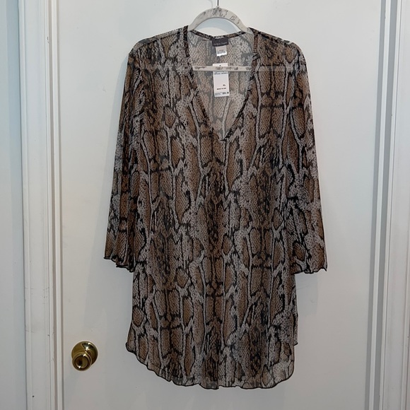 Jordan Taylor | Swim | Jordan Taylor Snake Snik Pattern Coverup Dress ...